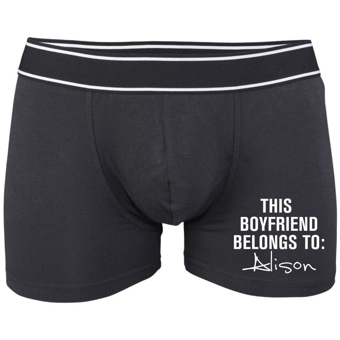 This Boyfriend Belongs to Personalized Boxers Briefs Valentines Day ...