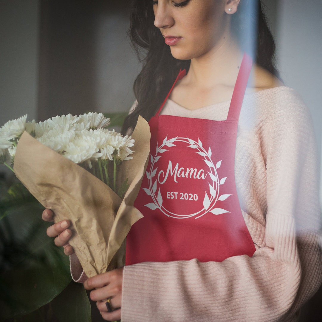 Floral Mama Apron, Mama Apron, Birthday Gift for Her, Nana's Apron ...