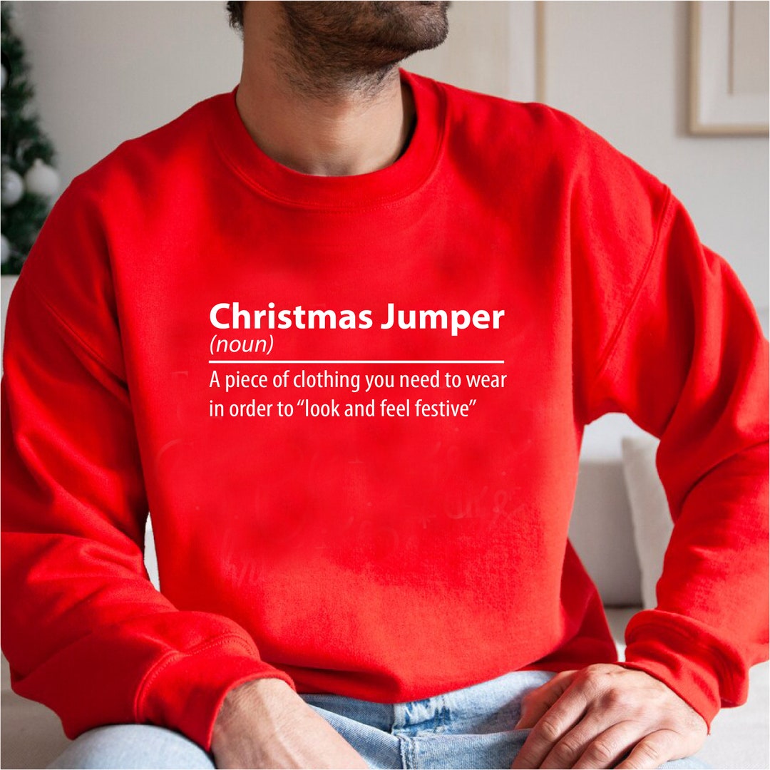 Funny Christmas Jumper Sarcastic Definition, Unisex Christmas Sweater ...