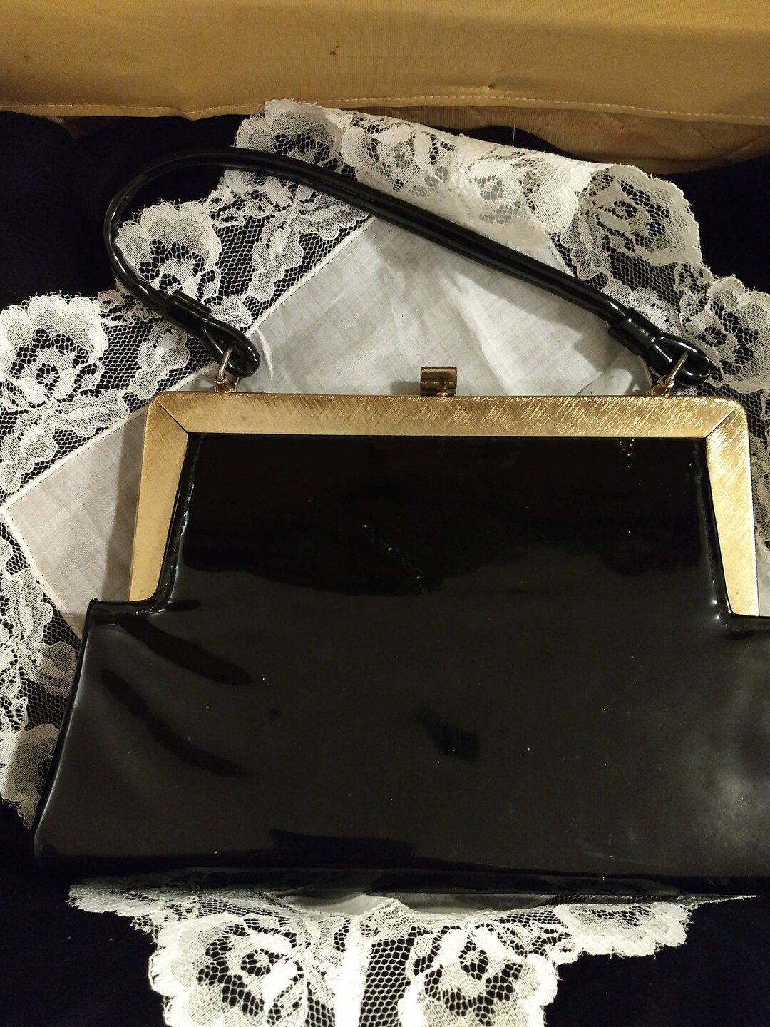 Vintage Black Patton Leather With Strap. - Etsy