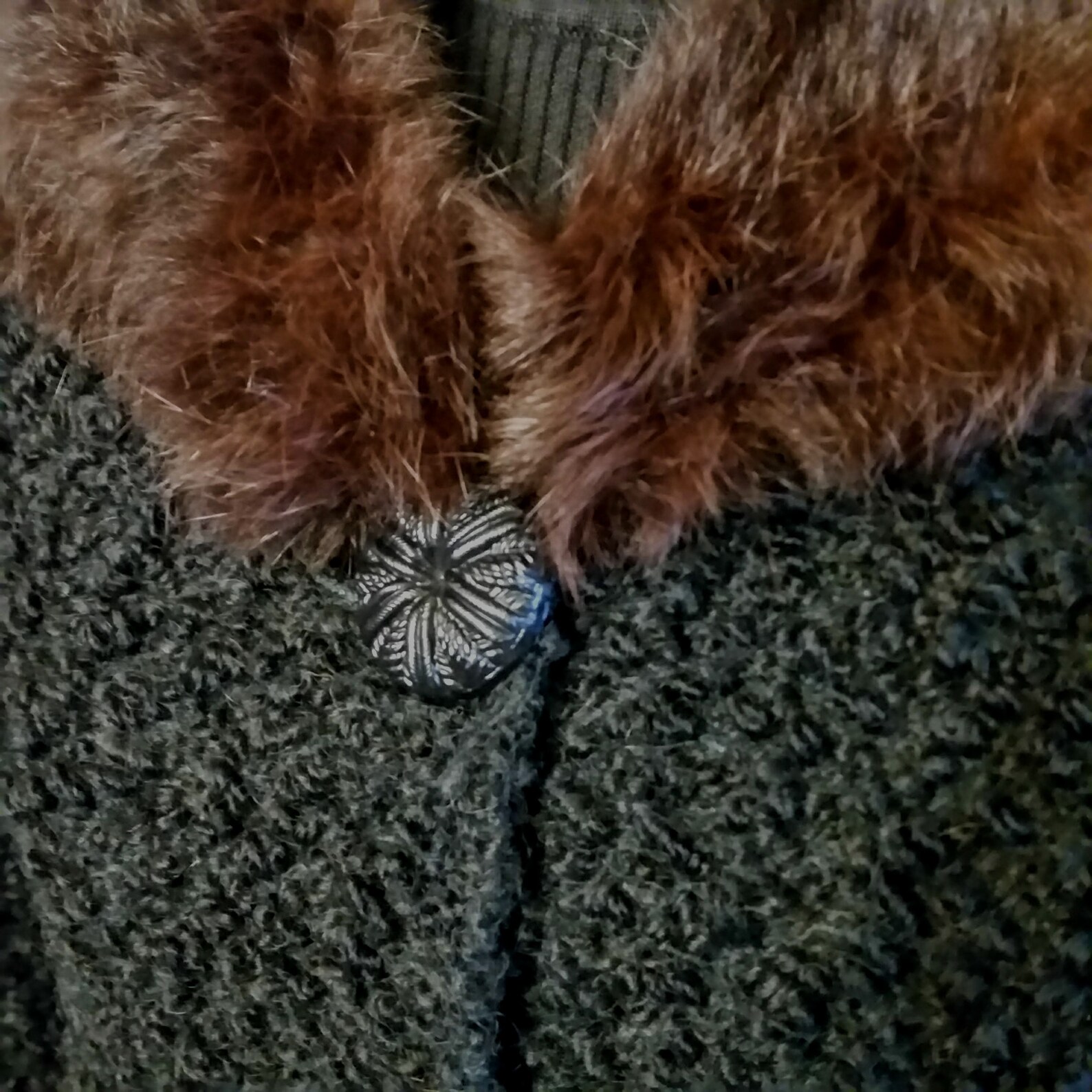 Vintage Black Boucle Box Coat With Mink Collar Estimated Size - Etsy