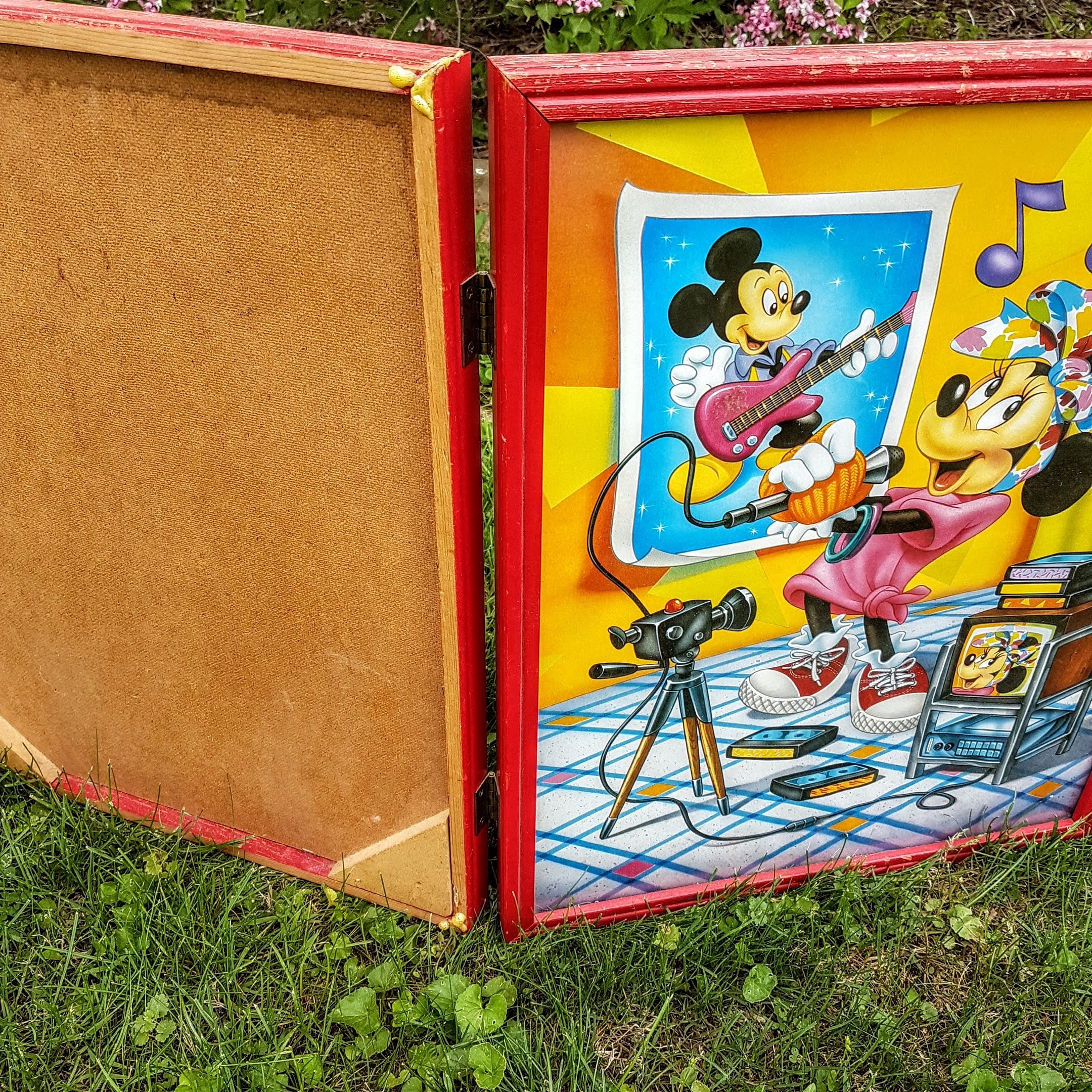 Disney Poster 1986 VTG Mickey Minnie Mouse in Red Bi-Folding - Etsy.de