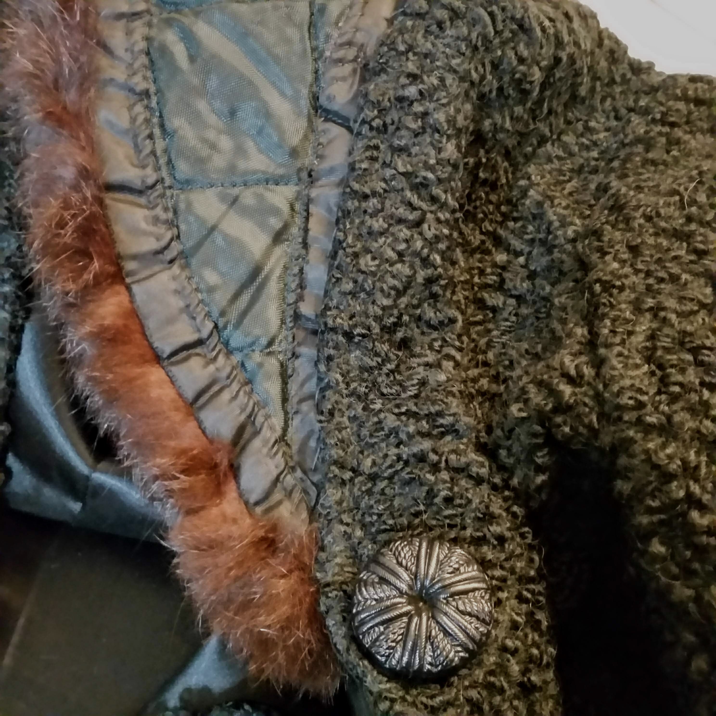 Vintage Black Boucle Box Coat With Mink Collar Estimated Size - Etsy