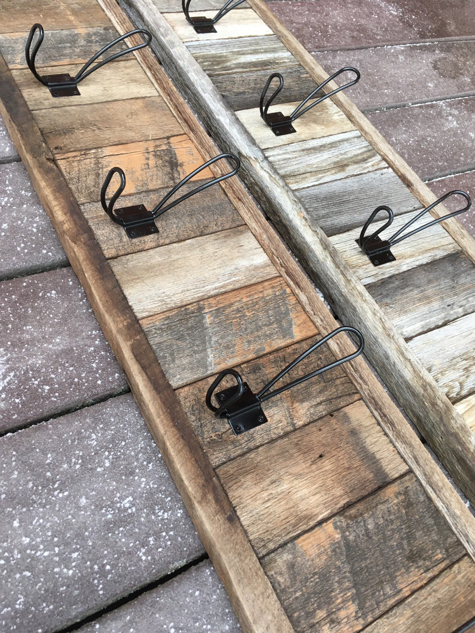 Rustic Wood Coat Rack Wall Mounted Entryway Decor - Etsy