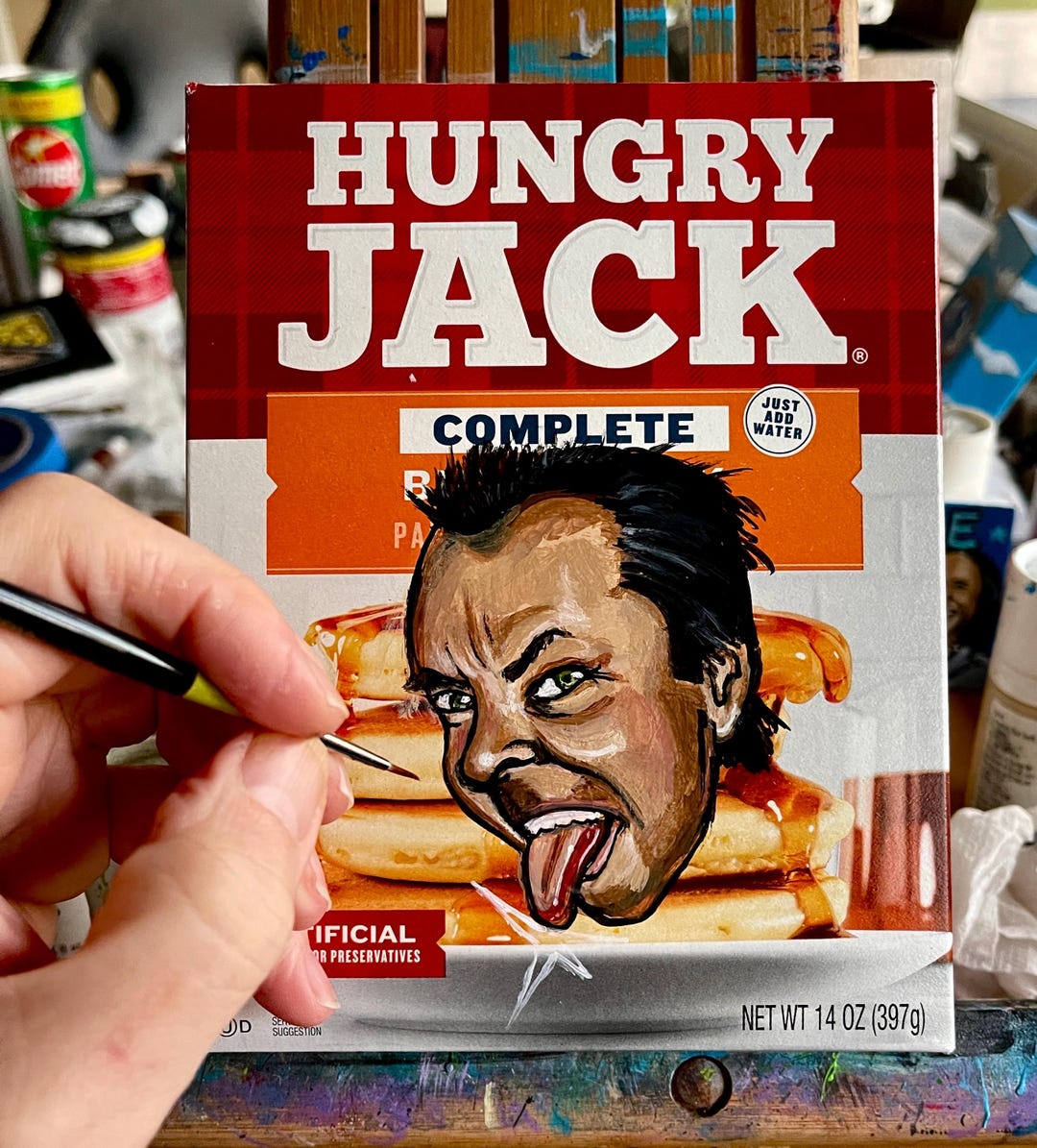 Hungry Jack Hand Painted Jack Nicholson Wacky Package - Etsy
