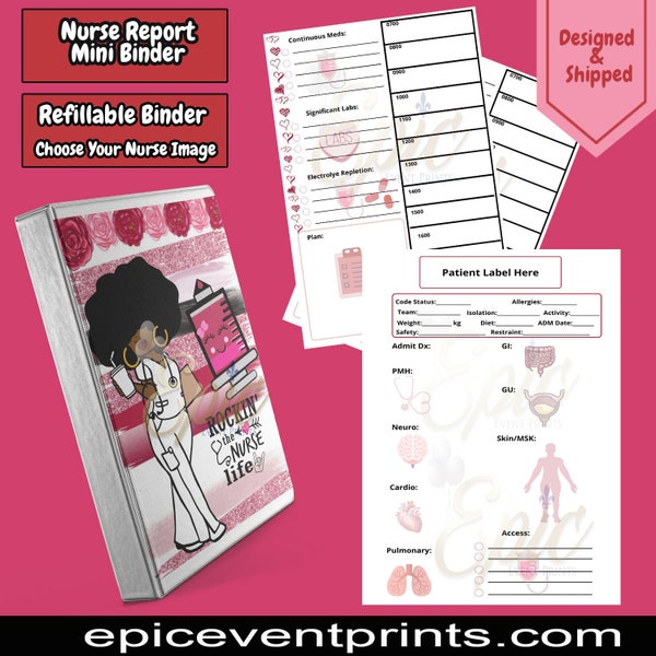 Nurse Report Binder - Etsy