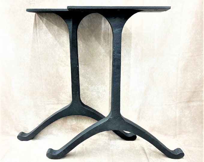 Wishbone Cast Iron Dining Table Legs (H28 X W27) - Pair - Etsy