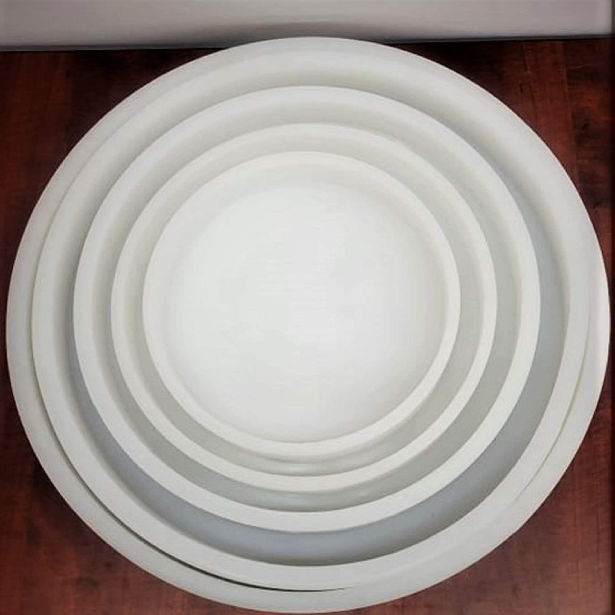 Round Shaped Epoxy Resin Forms / Silicone Molds - Large and Heavy Duty ...