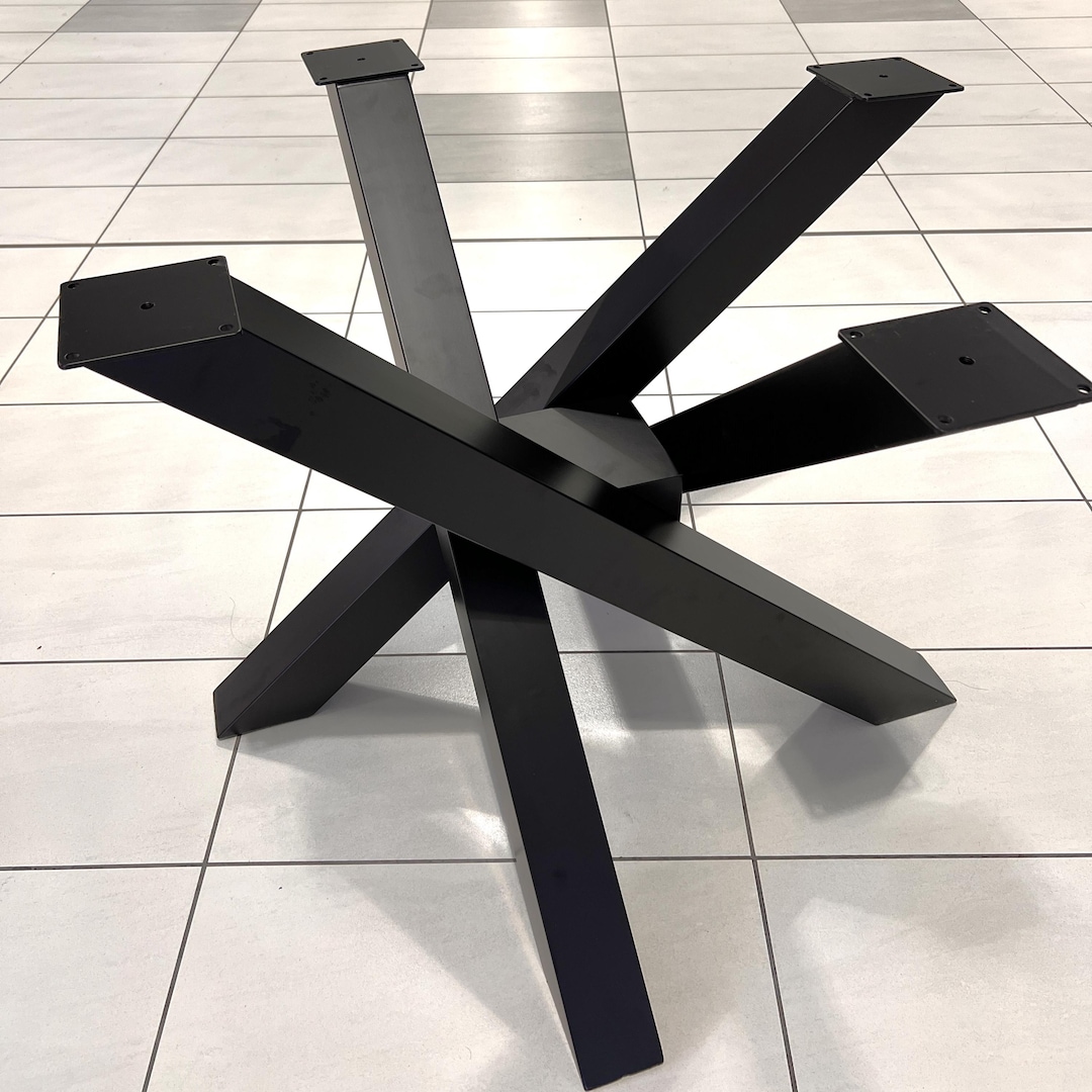 H28 X W34 ROUND Zig-zag Shaped Dining Table Legs - Etsy