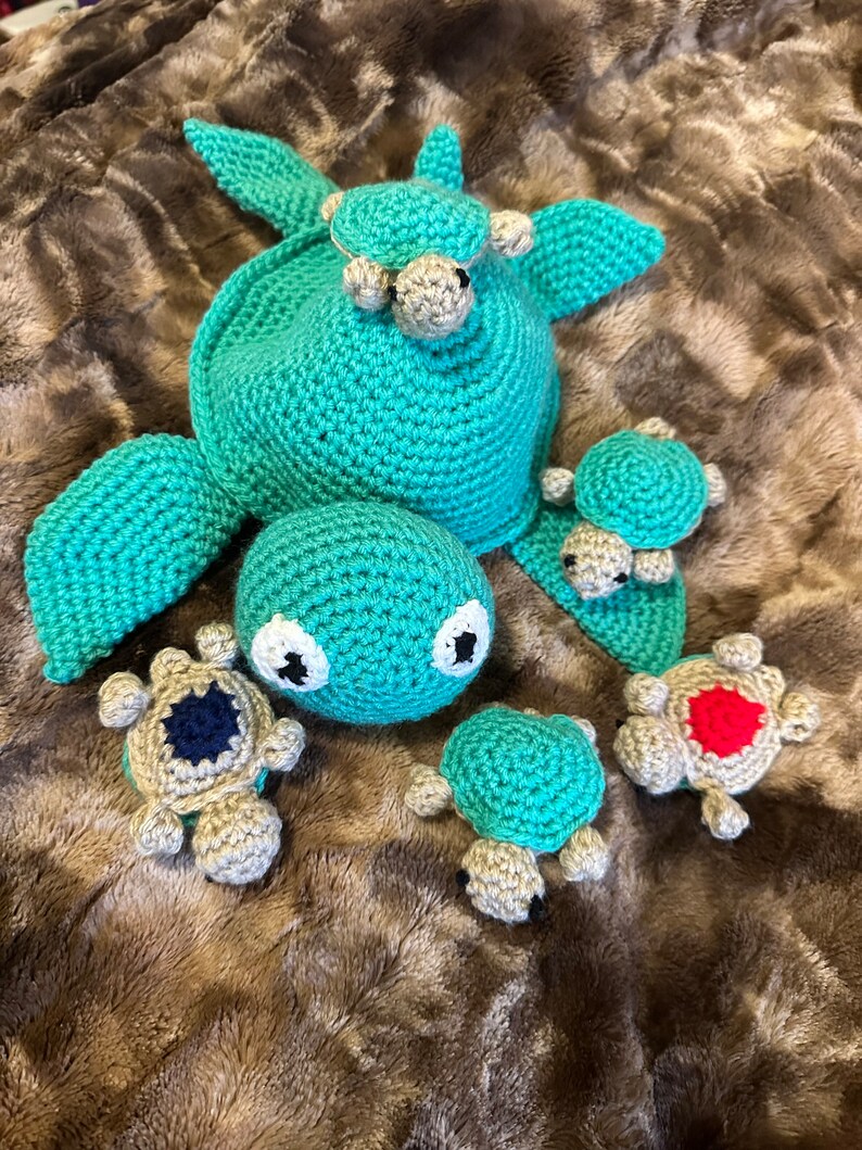Turtle Memory Game Crochet Pattern Only - Etsy
