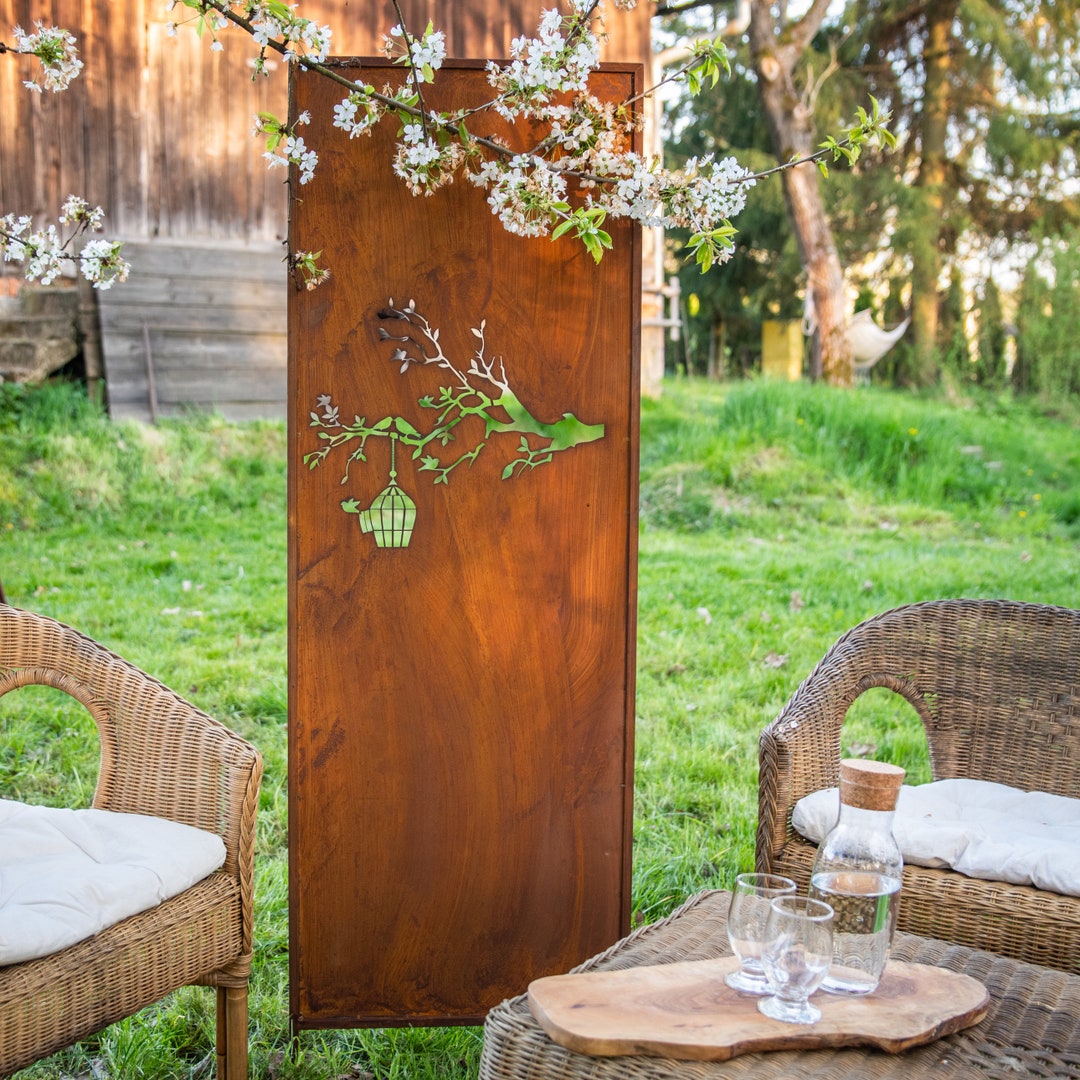 Patina Privacy Screen, Privacy Protection Sign Board, Garden Sign ...