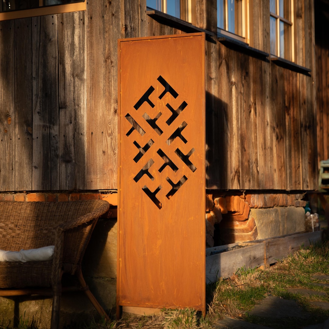Patina Privacy Screen, Privacy Protection Sign Board, Garden Sign ...