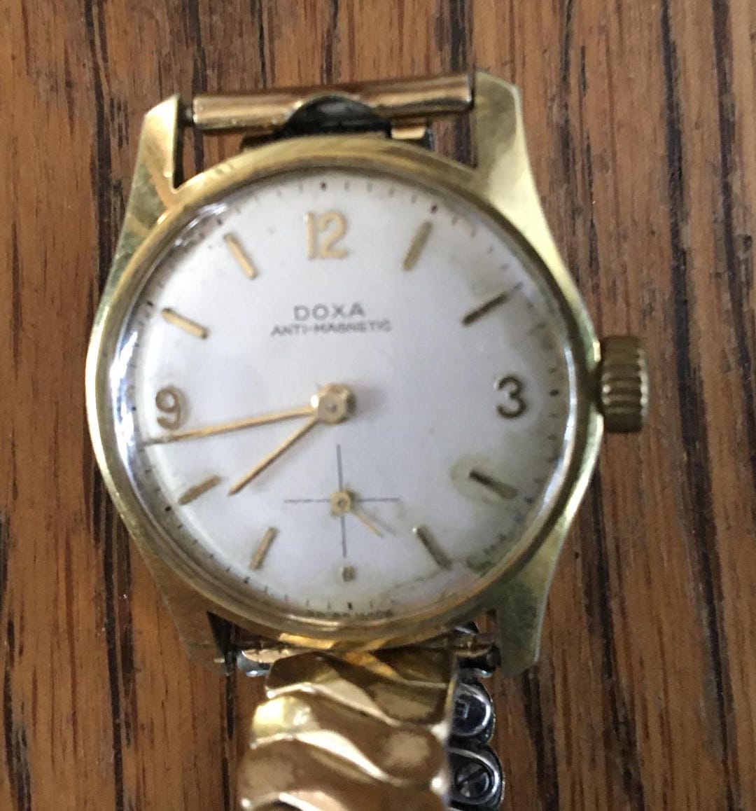 Vintage Doxa Gold Filled Woman's Swiss Watch Sub Seconds Working 25 ...
