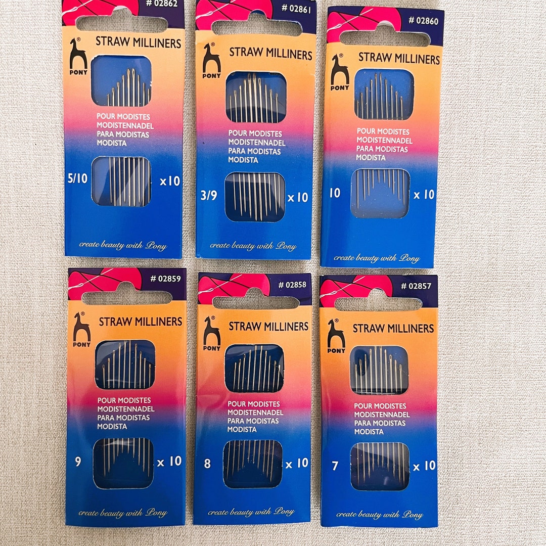 Milliners/straw Needles, Pack of 10, Different Sizes Available - Etsy