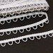 White Button Loop, Bridal Dress Button Looping, Elasticated Looping ...