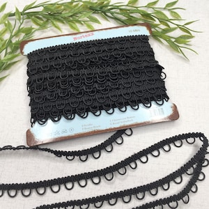 Black Button Loop, Dress Button Looping, Elasticated Looping, Button ...