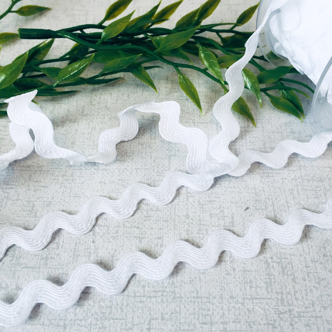 White Jumbo Ric Rac Trim, Price per 3 Metres, - Etsy UK