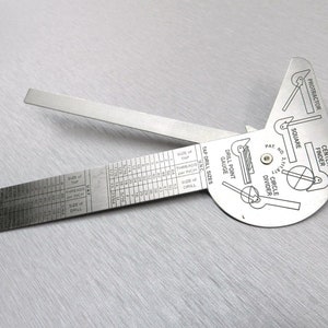 Gauge Multi Use Rule and Gage General Tool 16me Measure Angles Center ...
