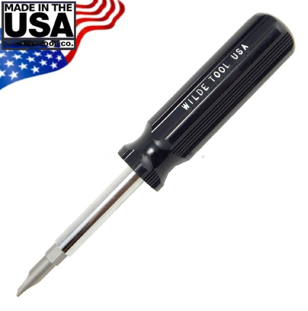 Wilde 6 in 1 Screwdriver Phillips Flat Slotted Multi Bit 6-1 USA MADE ...
