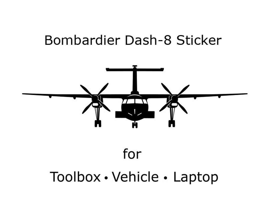 Toolbox Sticker - Bombardier Dash-8 Sticker - Toolbox Sticker - Vehicle ...
