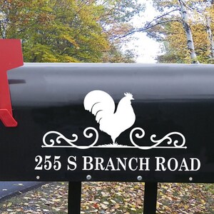 Mailbox Decal, Mailbox Decals, Rooster Decals, Mailbox Decal Farm, Farm ...