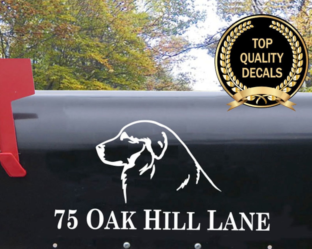 Mailbox Decal - Mailbox Great Pyrenees Decal - Mailbox Dog Sticker ...