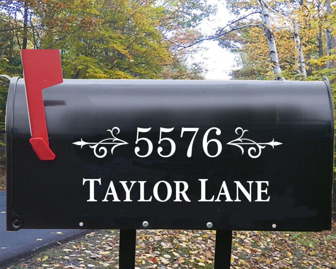 Mailbox Decal Mailbox Decals Custom Mailbox Decal - Etsy
