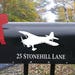 Mailbox Decal Taylorcraft Plane - Mailbox Airplane Sticker - Mailbox ...