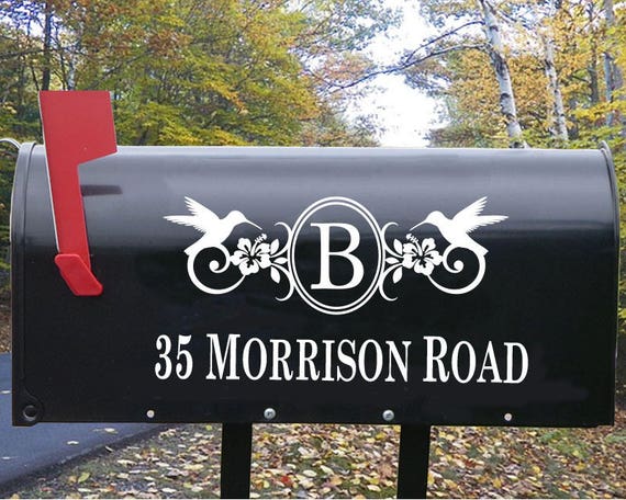 Mailbox Decals mailbox stickers mailbox hummingbird decal | Etsy