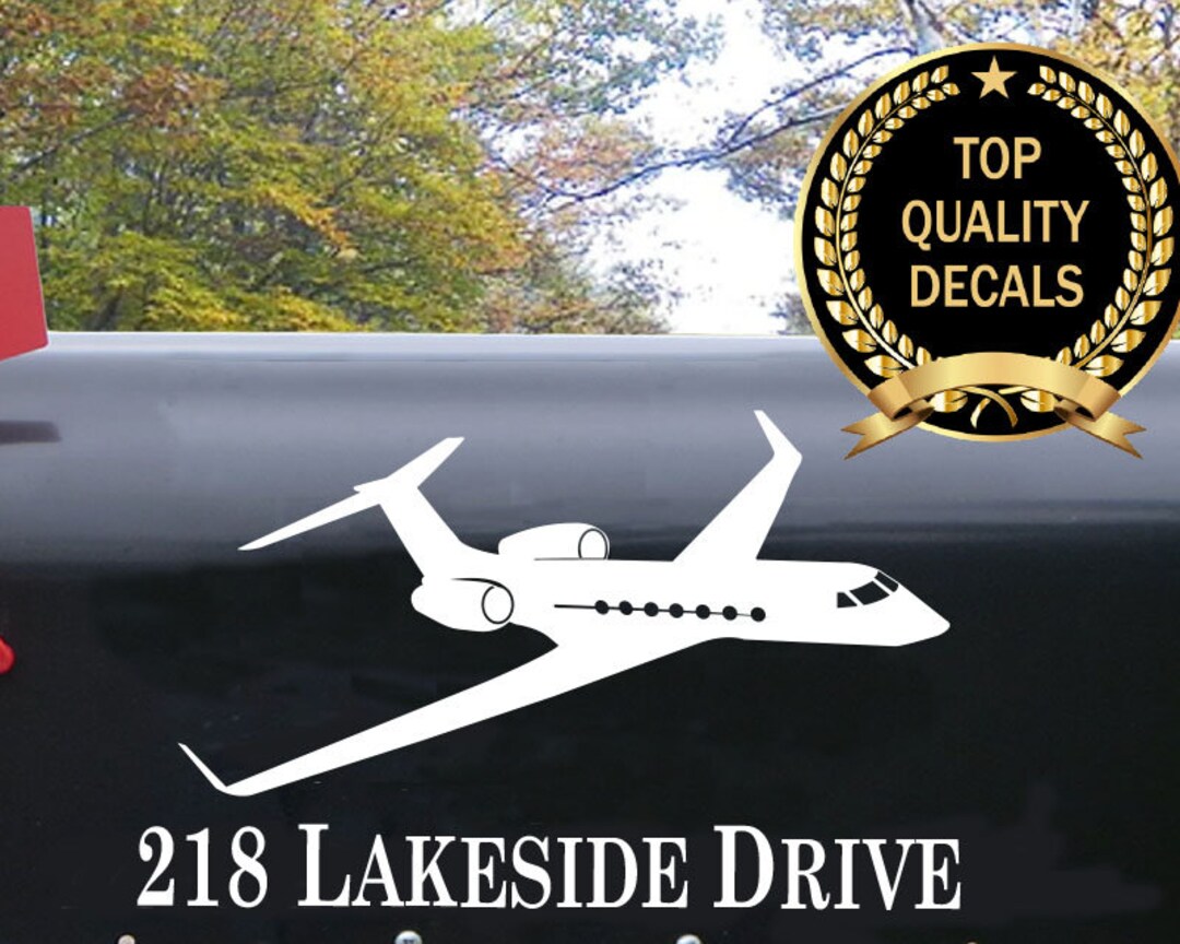 Mailbox Decal, Mailbox Decals - G-5 Gulfstream V Mailbox Decal ...