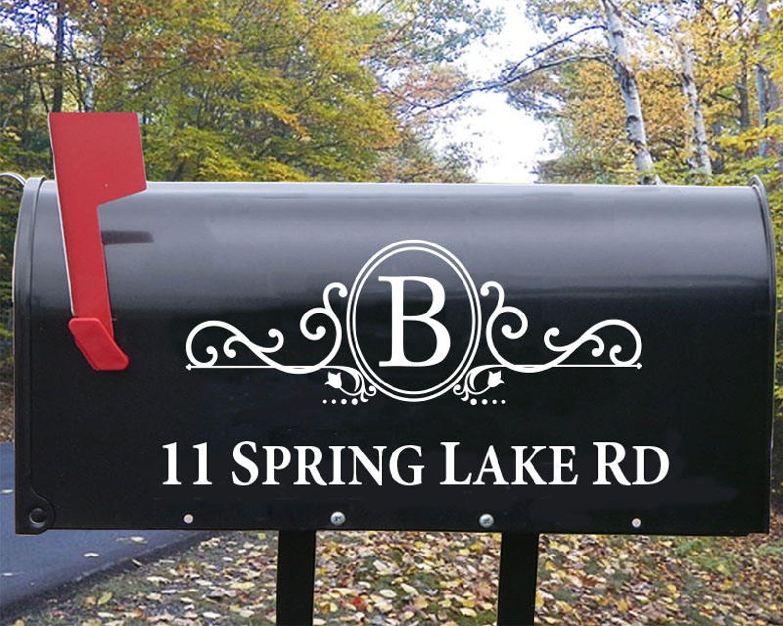 Mailbox Decal, Mailbox Sticker, Mailbox Ideas, Mailbox Scroll Design ...