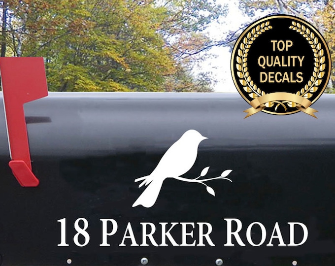 Mailbox Decal - Mailbox Bird Decal - Bird Sticker for Mailbox ...