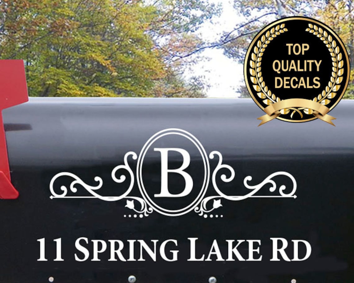 Mailbox Decal Mailbox Sticker Mailbox Ideas Mailbox Scroll | Etsy