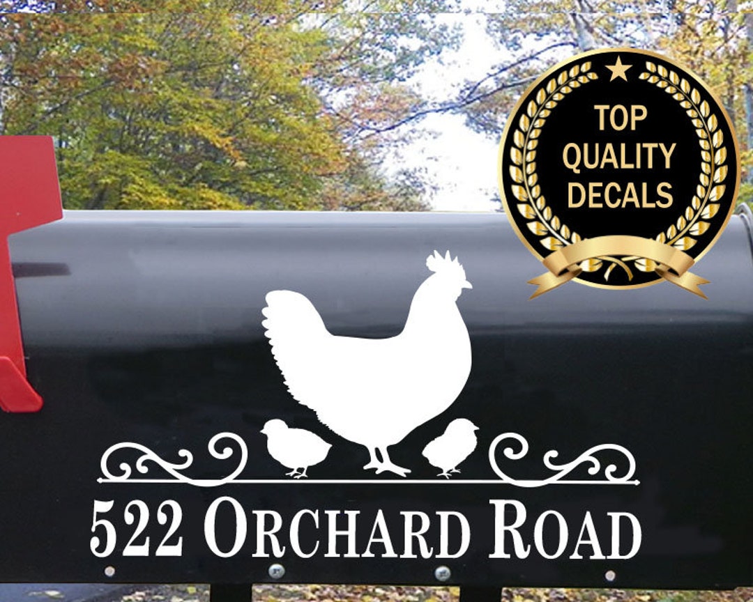 Mailbox Decal, Mailbox Decals, Chicken Mailbox Decal, Chicken Mailbox ...