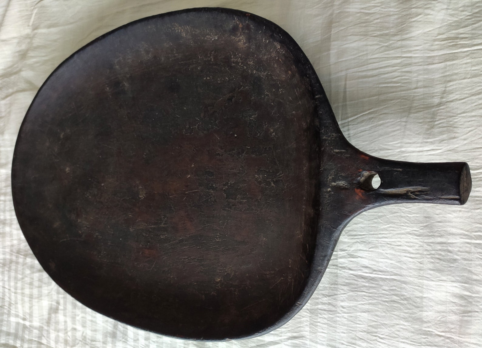 Large Vintage Hand Carved Wooden Plate From Naga Tribe Asian Household ...