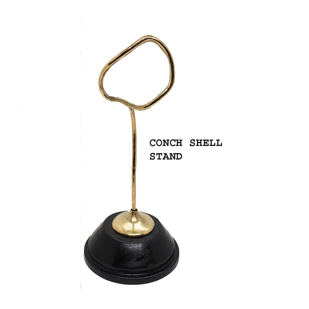 0ne Pc of Conch Shell Display Stand Conch Shell Brass Stand - Etsy