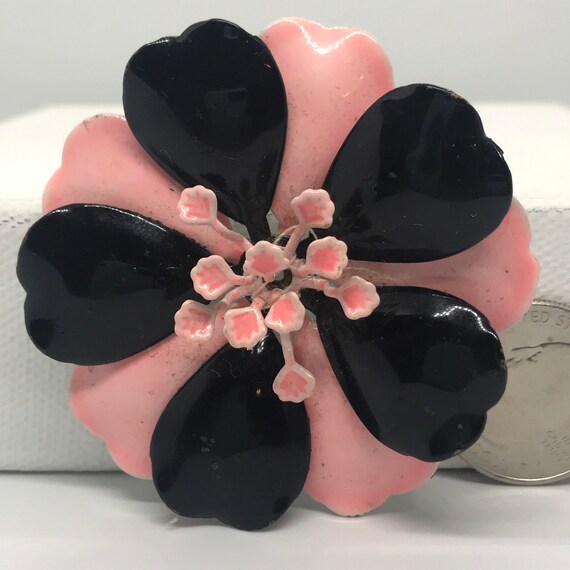 Flower Pins, Vintage 1960s - Gem