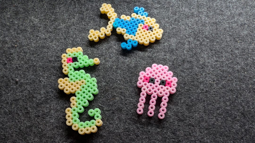 Fuse (perler) Bead Aquarium Fish - Etsy Canada