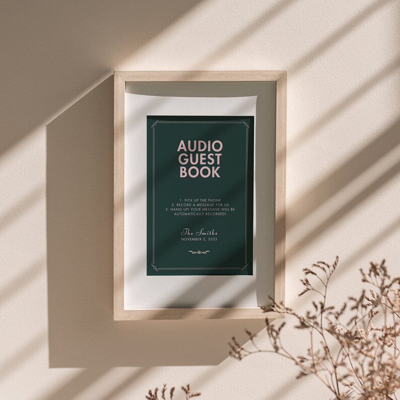 Audio Guest Book Template | Editable Audio Guest Book Template ...