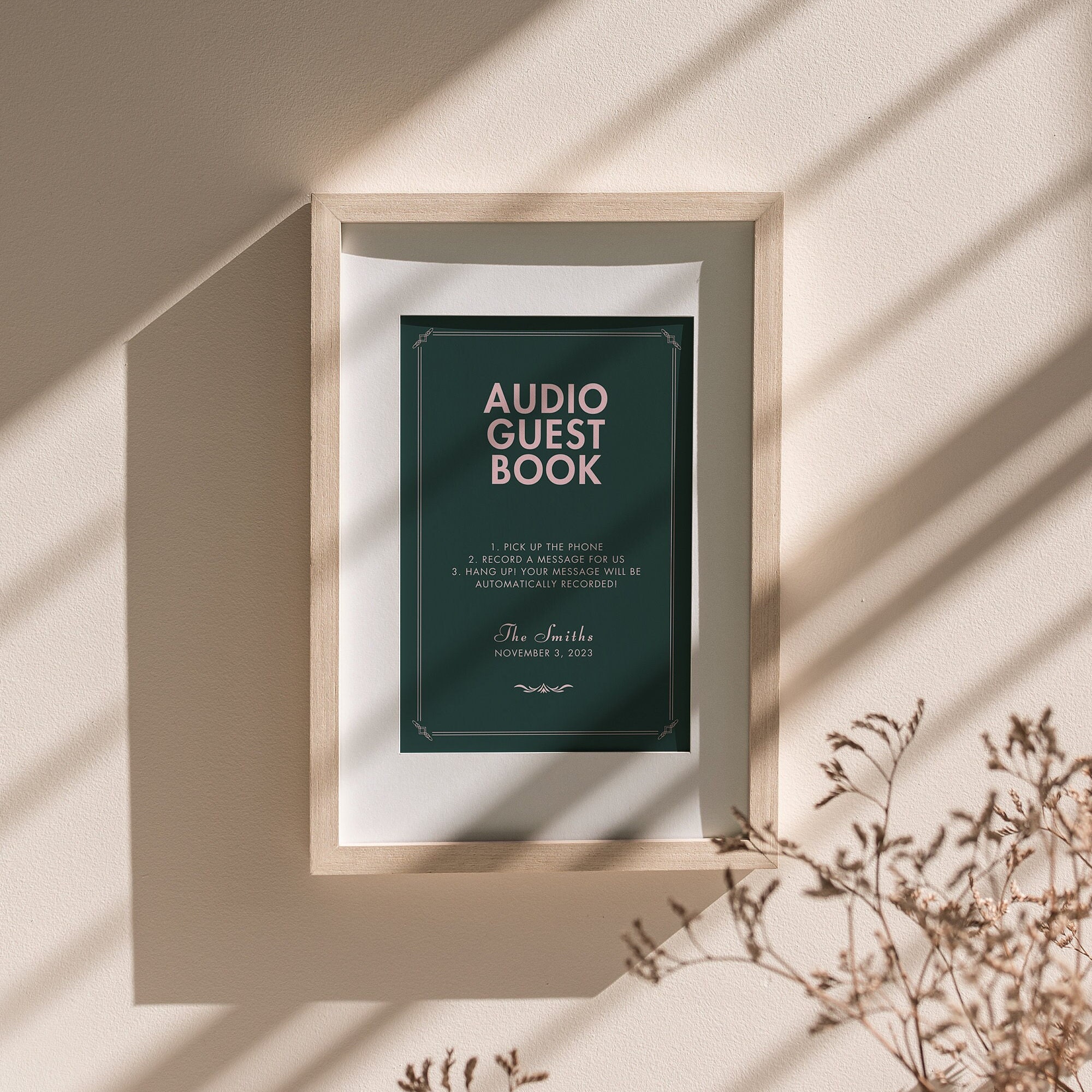 Audio Guest Book Template | Editable Audio Guest Book Template ...