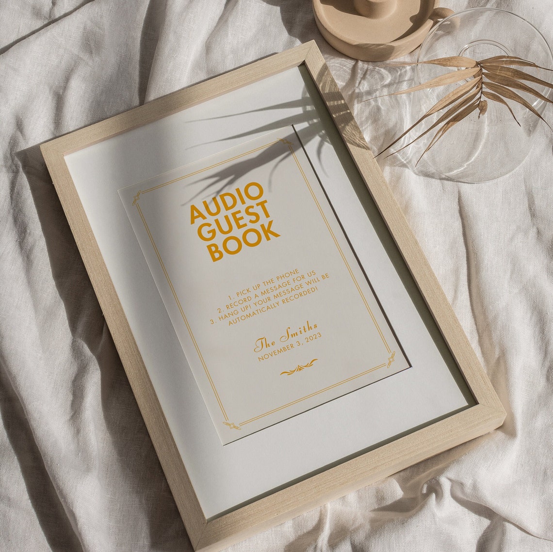 Audio Guest Book Template | Editable Audio Guest Book Template ...