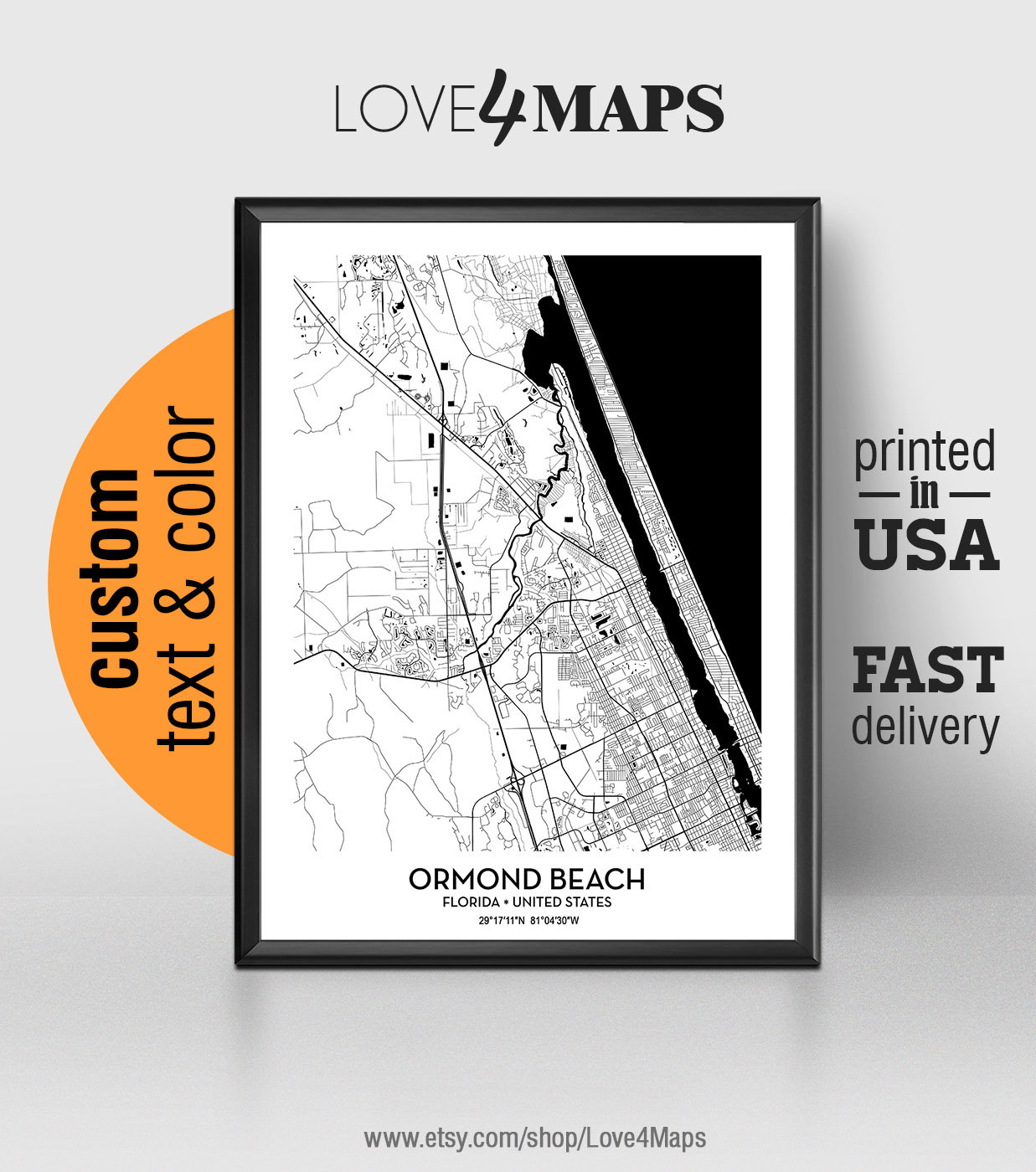 Map Of Ormond Beach Area