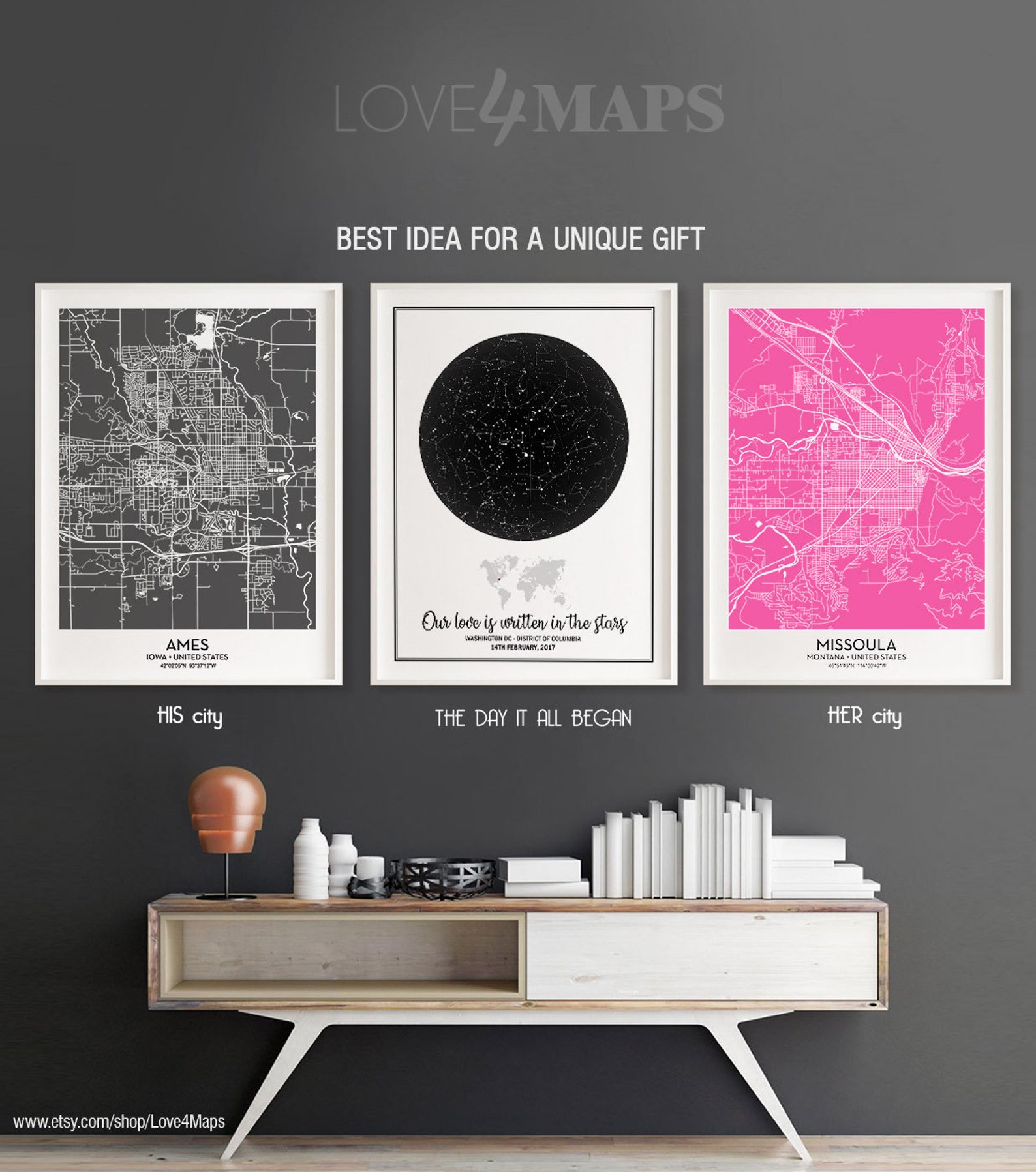 Ames Iowa Map Ames City Print Ames Poster Personalized | Etsy