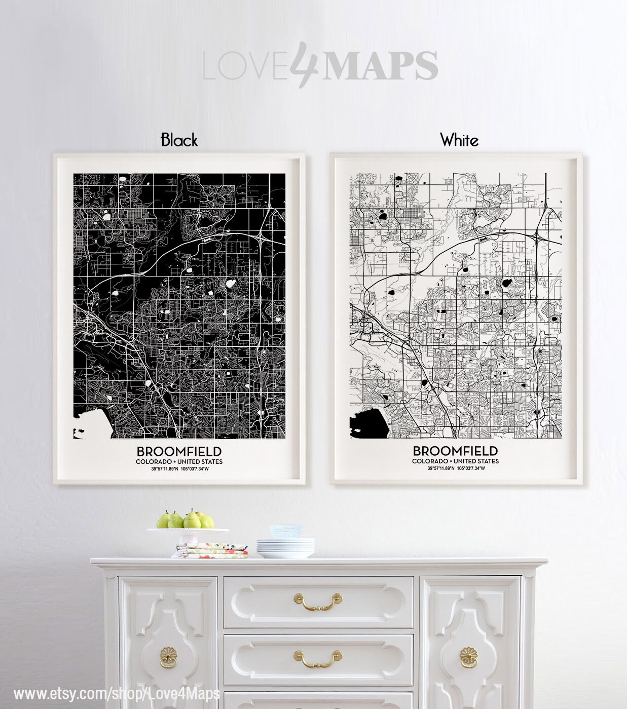 Broomfield Colorado Map Broomfield City Print Broomfield - Etsy