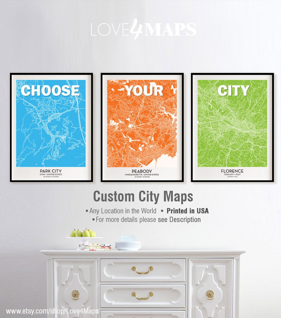 Peabody Massachusetts Map Peabody City Print Peabody Poster | Etsy