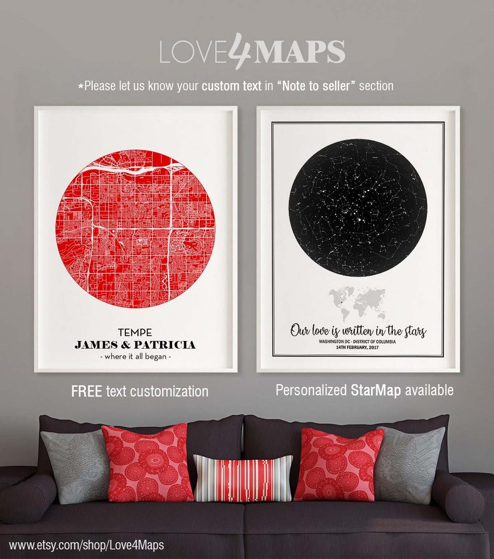 Tempe Map Print Poster Tempe City Arizona Print Personalized | Etsy