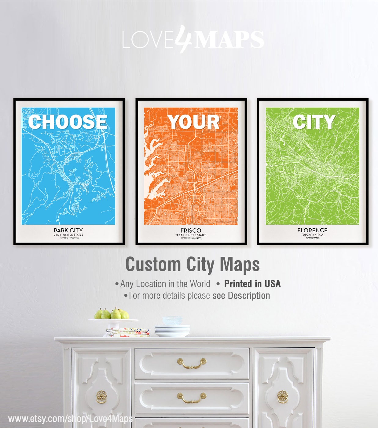 Frisco Texas Map Frisco City Print Frisco Poster | Etsy