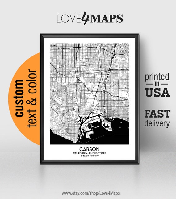 Carson City California Map