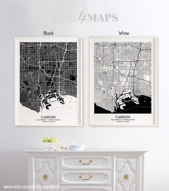 Carson City California Map