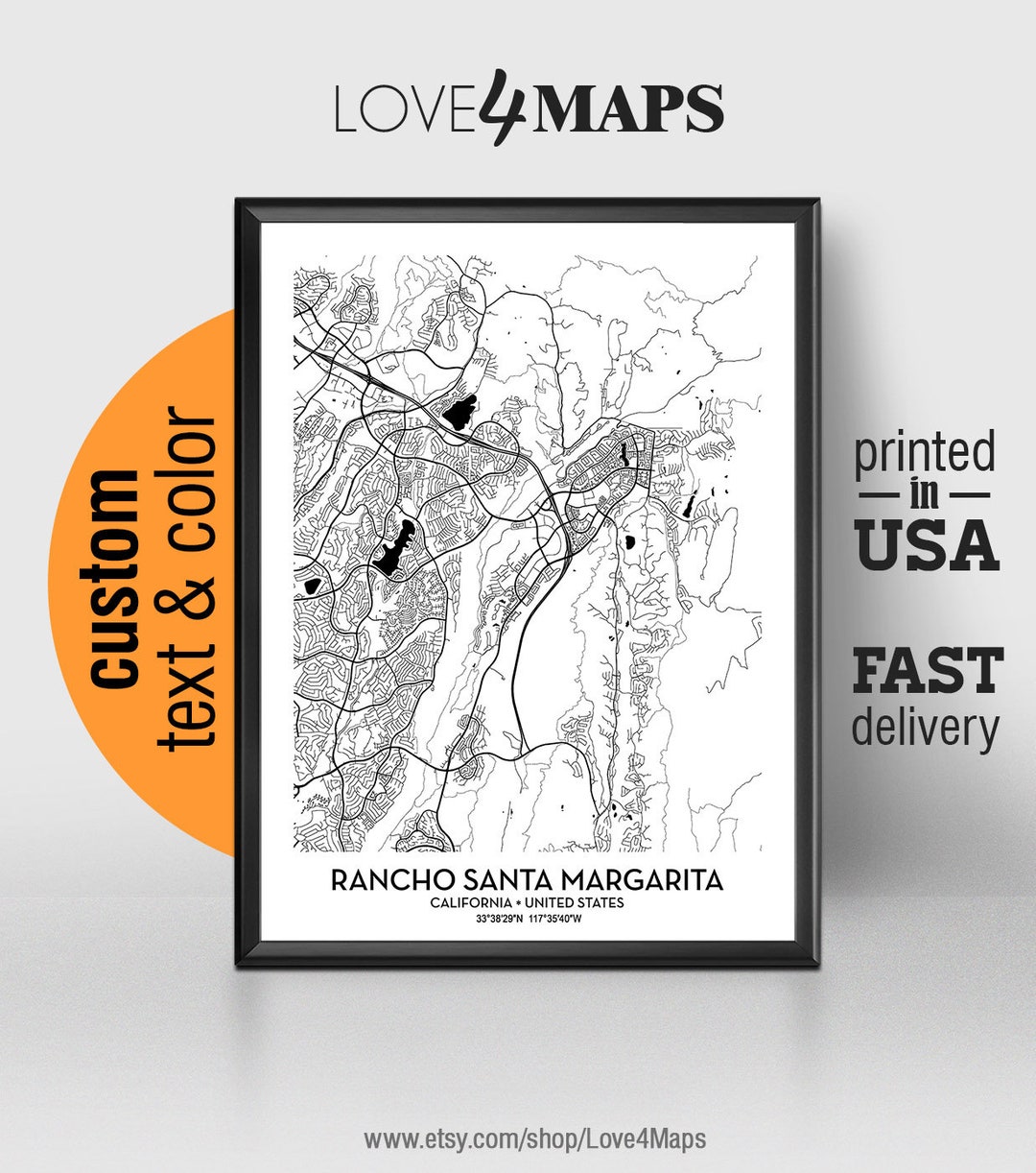 Rancho Santa Margarita California Map, Rancho Santa Margarita City ...